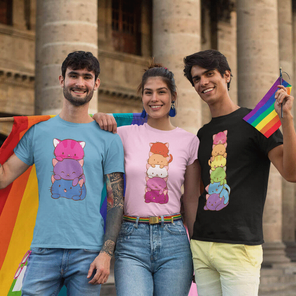 Kawaii Cats Pride Collection by Irene Koh Studio